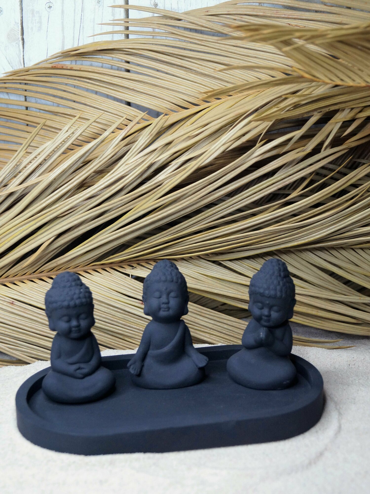 Статуэтка Малыши Будда черные