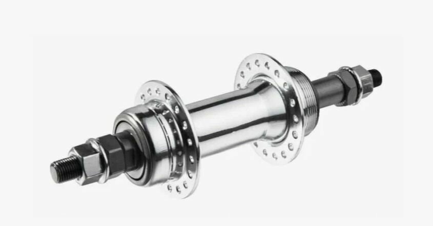 Втулка WZ задняя, алюминиевая, под V-br, под трещотку, на гайках, серебристая