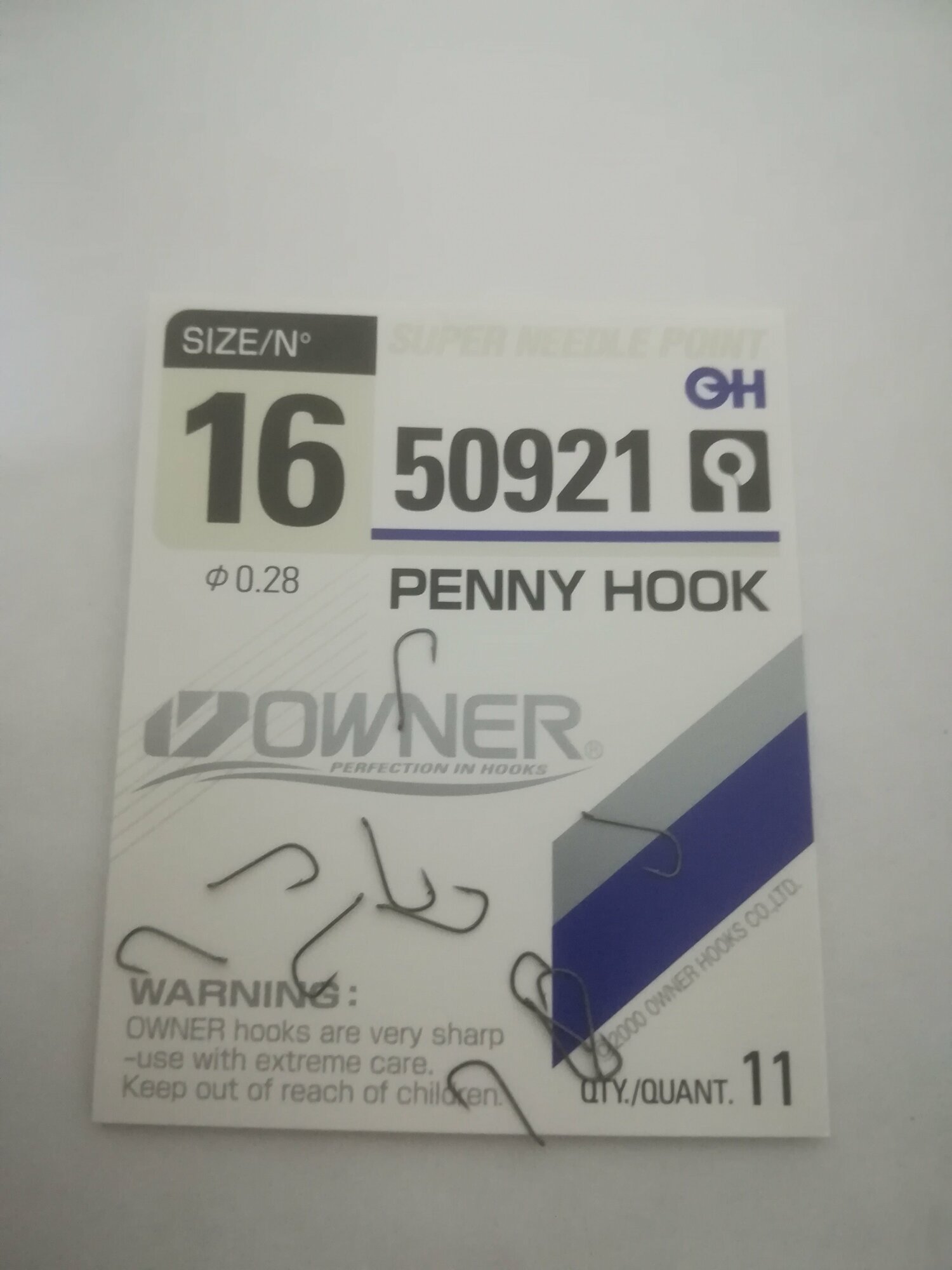Крючок OWNER penny hook №16 50921
