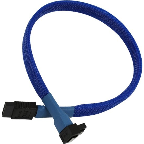 Кабель SATA Nanoxia 30см, Blue NXS6G3B