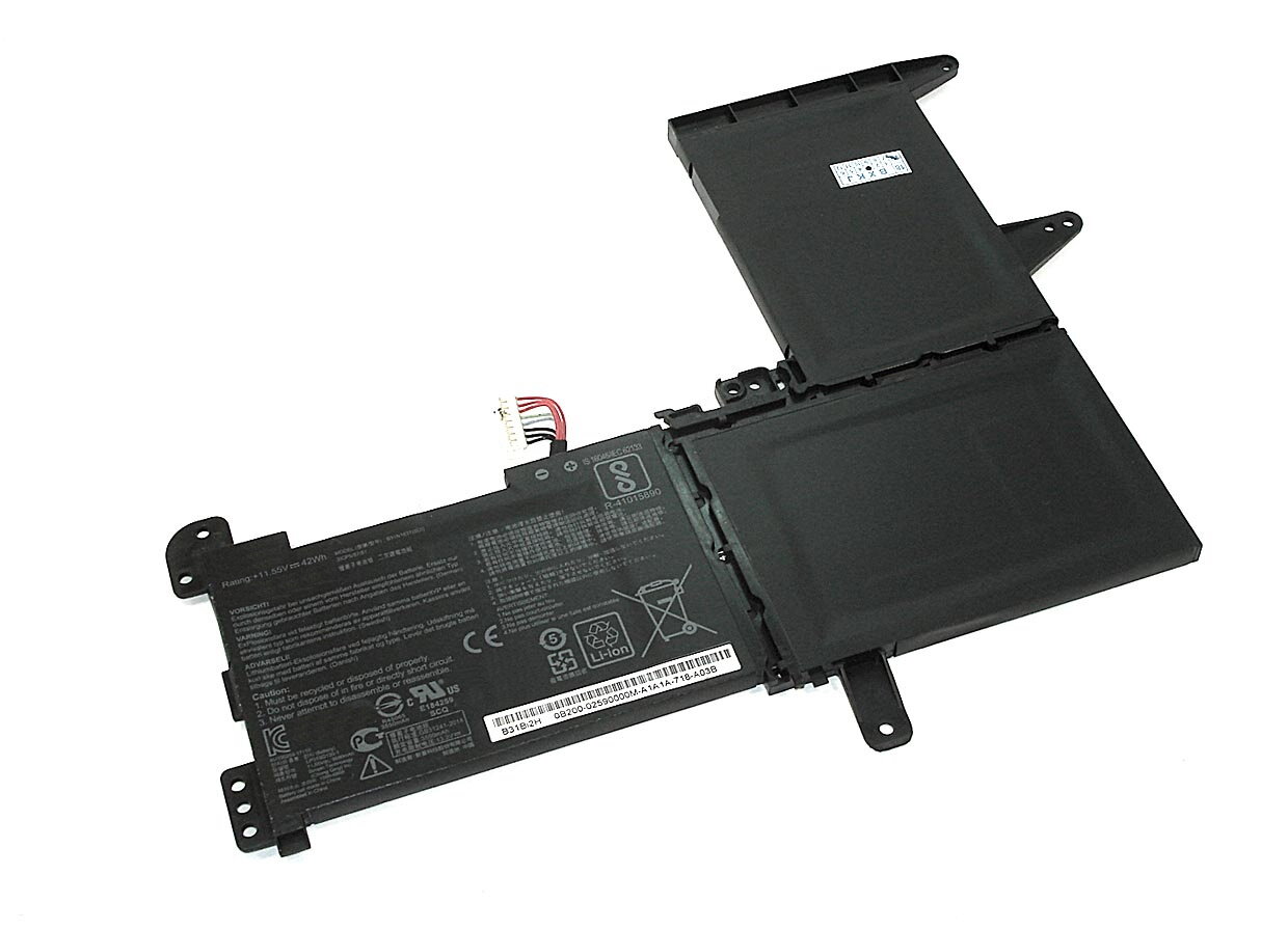 Аккумулятор B31N1637 для ноутбука Asus X510 11.55V 42Wh (3630mAh) черный