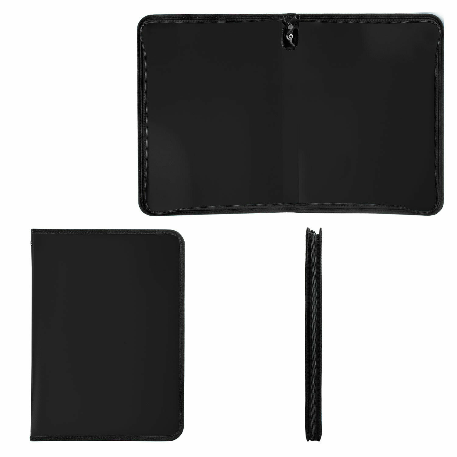 Папка для документов и тетрадей на молнии пластиковая BRAUBERG А4, 320х230 мм, черная, 271714 (цена только за 1 шт.)