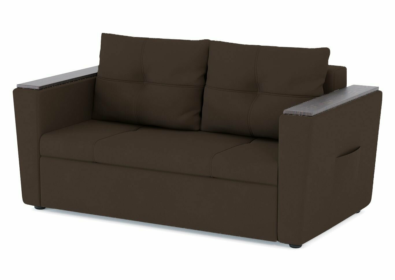 Диван-кровать Дубай Майами еврокнижка, велюр Зара Браун 20