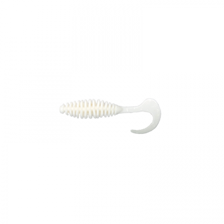 Мягкая приманка Brown Perch Turbik Белый 65мм 1,5гр цвет 018 10 шт