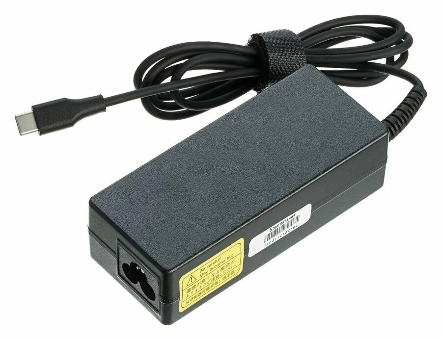 Блок питания для Apple, Asus, Dell, Lenovo, HP 5V 3A, 9V 3A, 12V 5A, 15V 4.33A, 20V 3.25A 65W (USB Type-C)