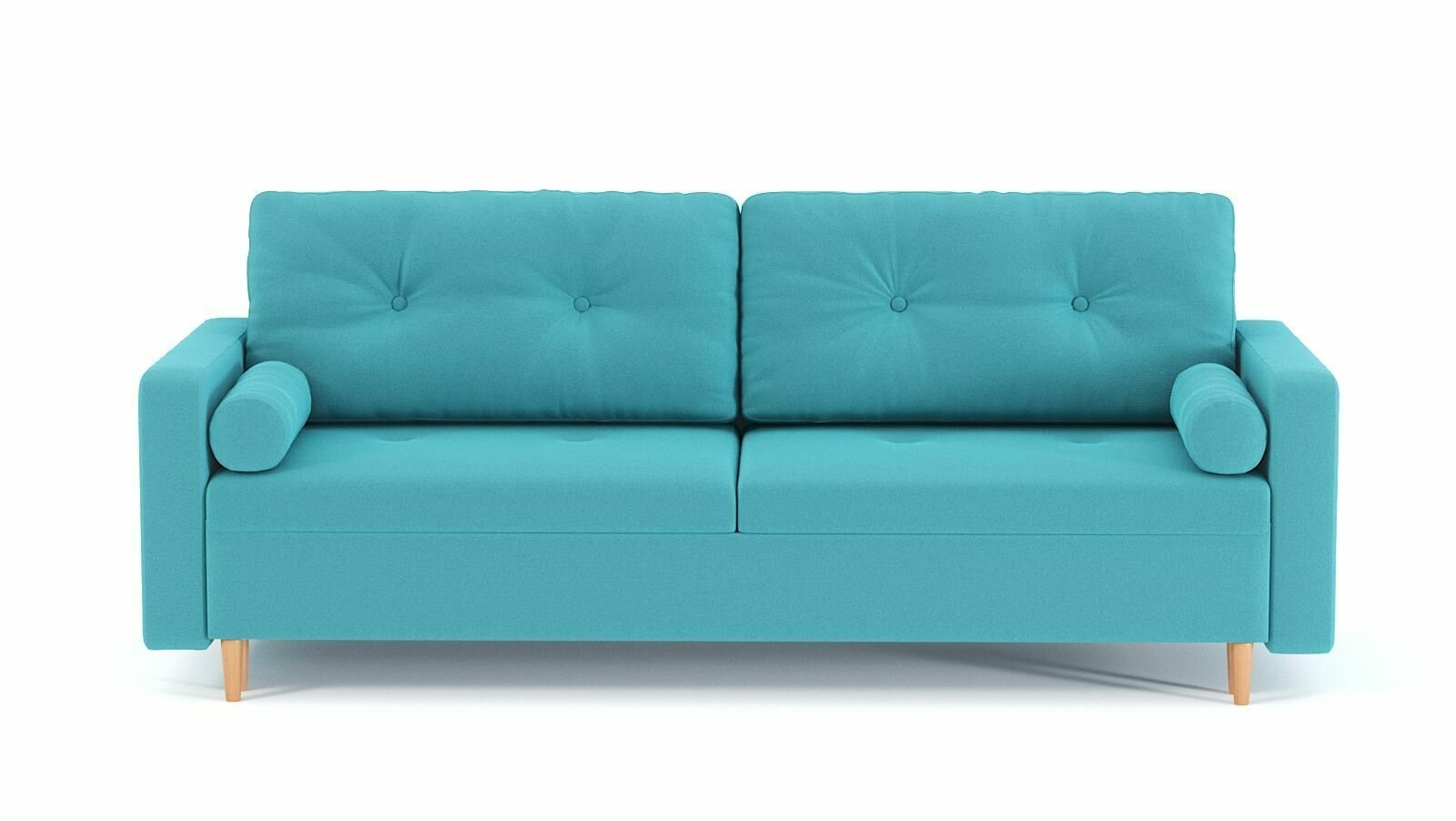 Диван-кровать Белфаст пантограф, велюр Зара Азур 48, ящик для белья