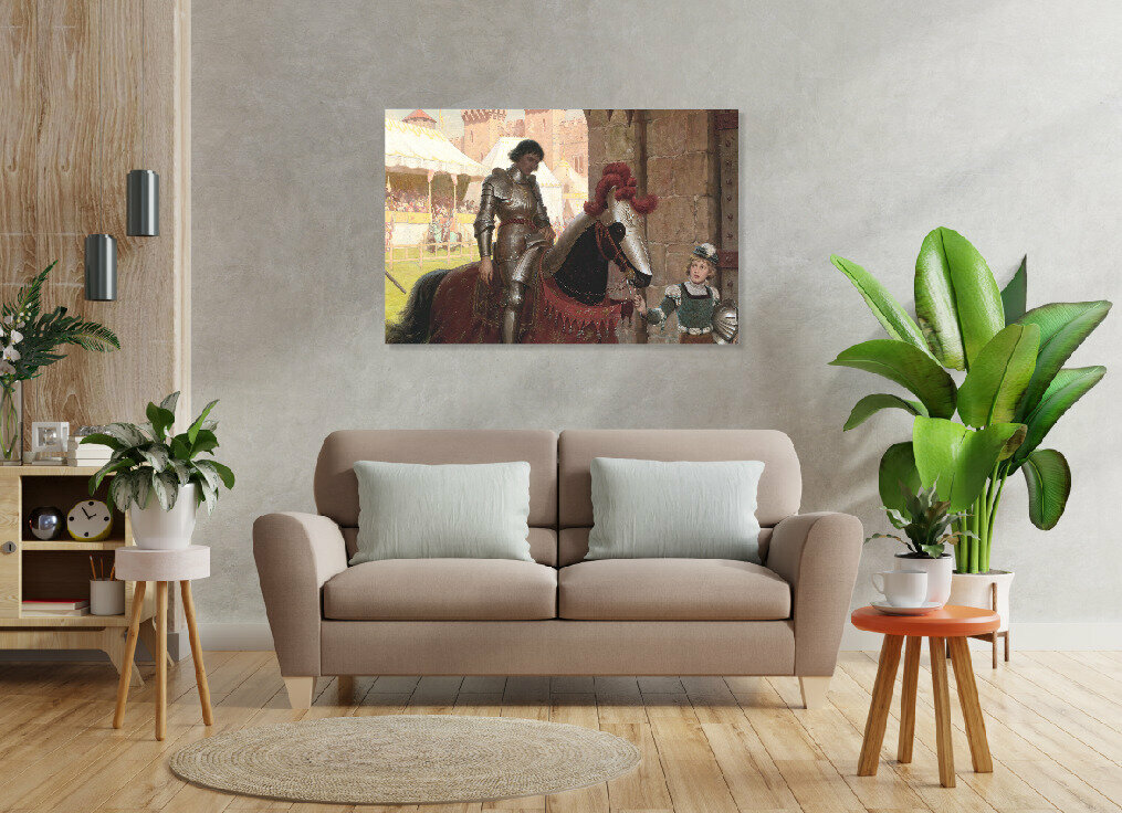 Картина на стену "Побежденный" на холсте интерьерная / панно 60 х 40 см