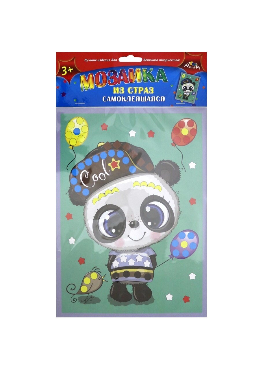 Аппликация из страз Панда 3081-10