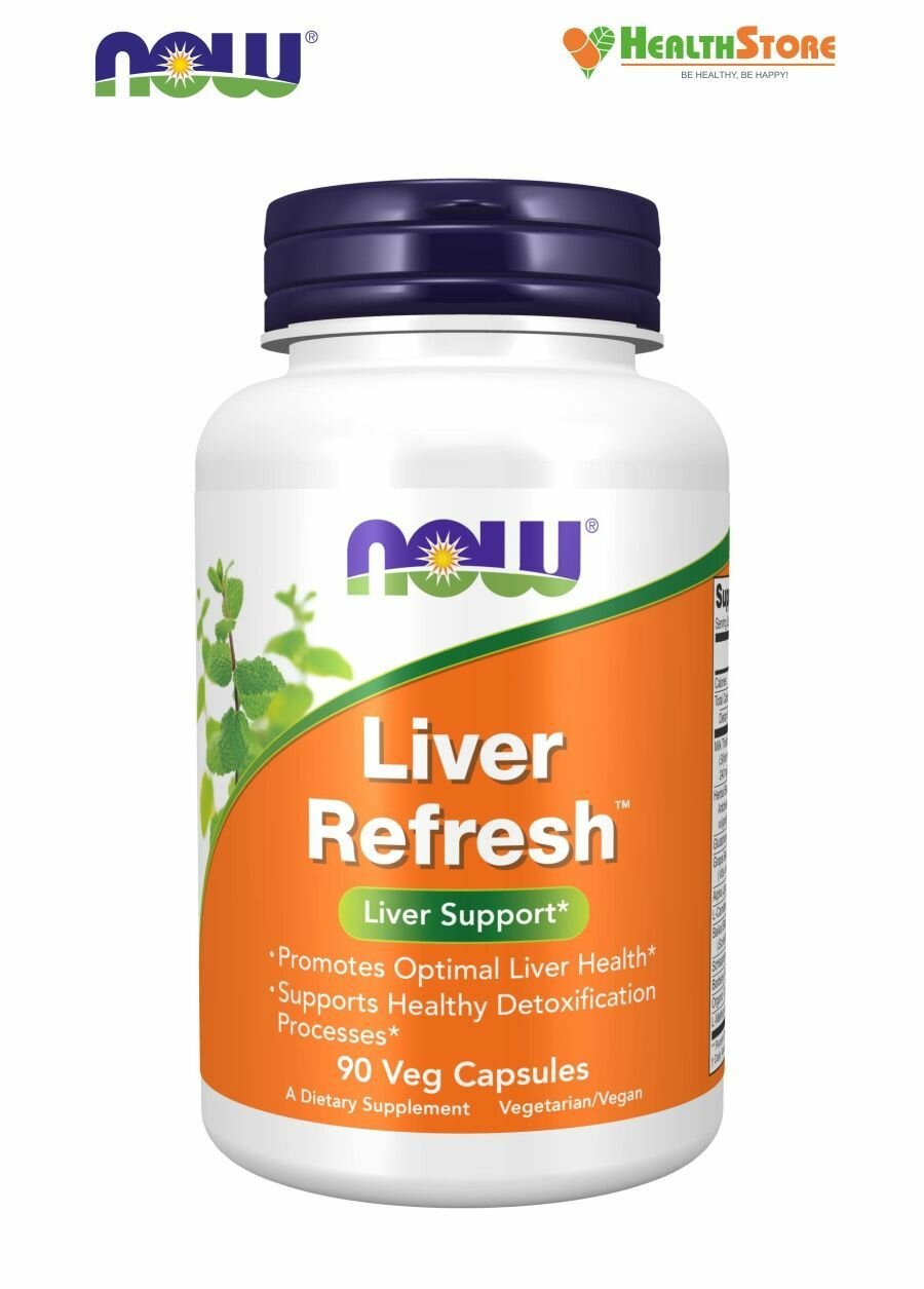 NOW Liver Refresh 90 капсул Поддержка печени Нау Ливер Рефреш