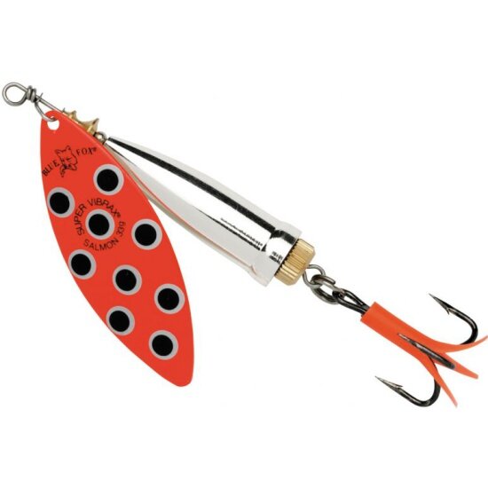 Блесна вертушка Bluefox BFSASV6-RBS, цвет Red Black Silver, 8см, 33гр