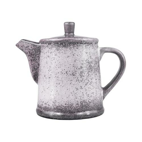 Чайник "Млечный путь", фарфор,0,5л, белый, черный