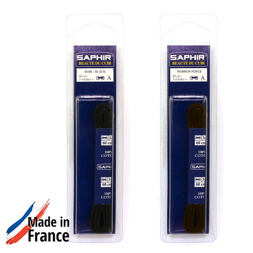 SAPHIR Шнурки 60 см. круглые тонкие 2,5 мм, цветные. (тёмно-красный (12))