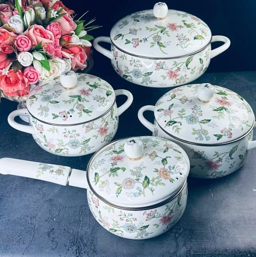 Набор эмалированной посуды из 8 предметов MAGNOLIA Эмаль 776-064 118-776-064