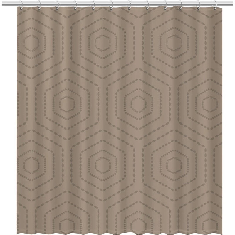 Шторка для ванны Fixsen Actual FX-1512 200х180 Бежевая, современный стиль