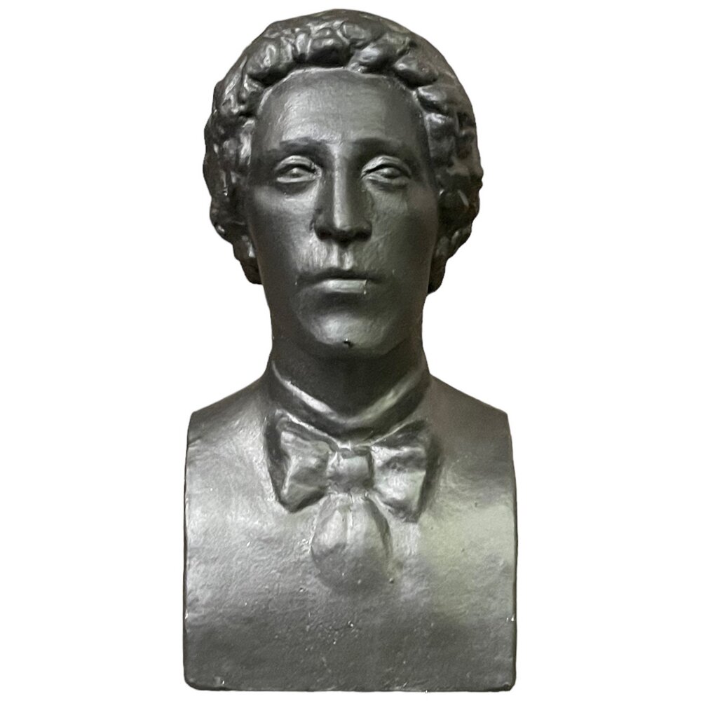 Силуминовый бюст "А. А. Блок" автор В. И. Дудник 1960-1970 гг. СССР