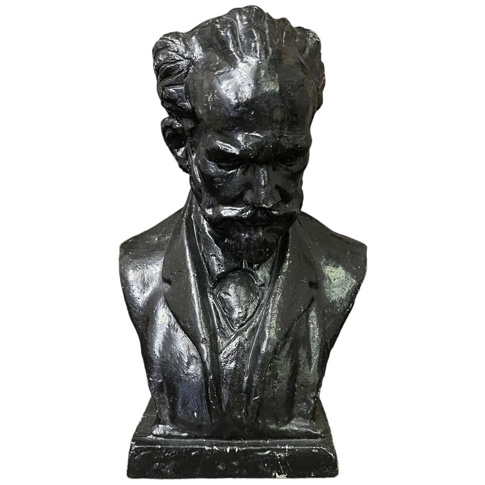 Силуминовый бюст "П. И. Чайковский" 1980-1985 гг. Частная работа, СССР