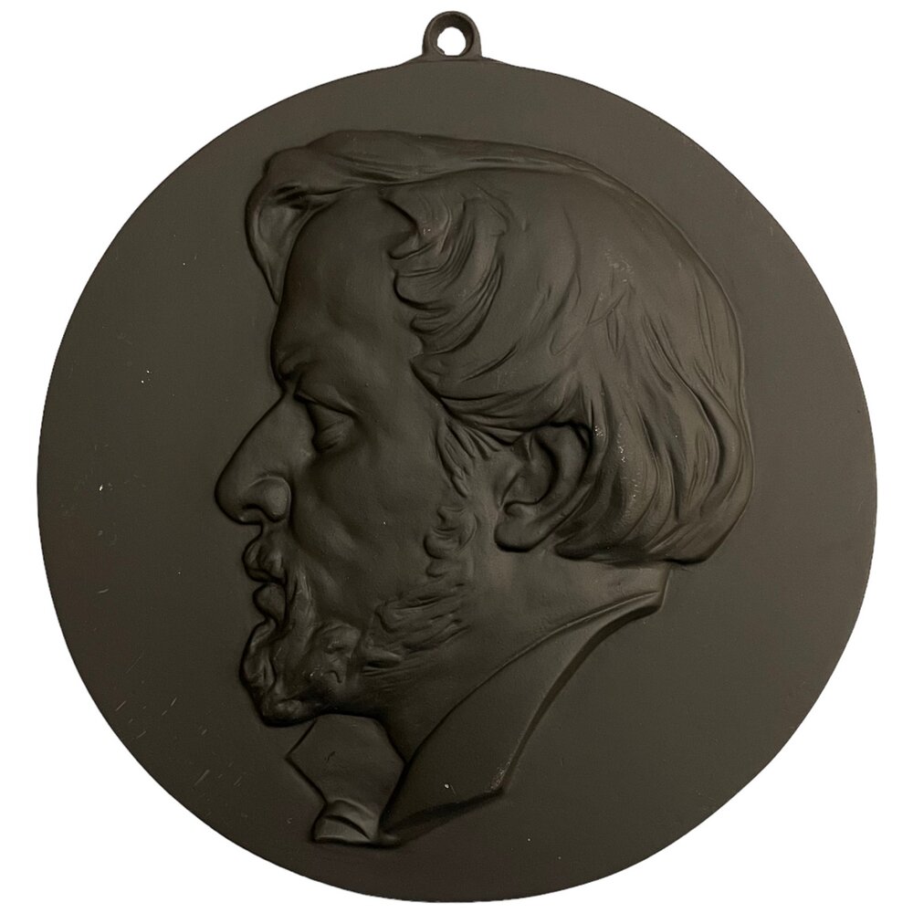 Чугунное настенное панно "Барельеф М. И. Глинки" 1956 г. Касли, СССР