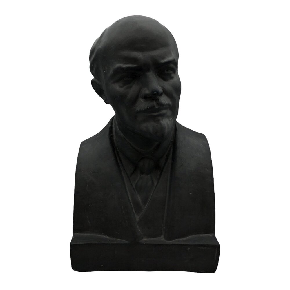 Терракотовый бюст "В. И. Ленин" 1930-1940 гг, Всекохудожник, Кузнецкий, СССР