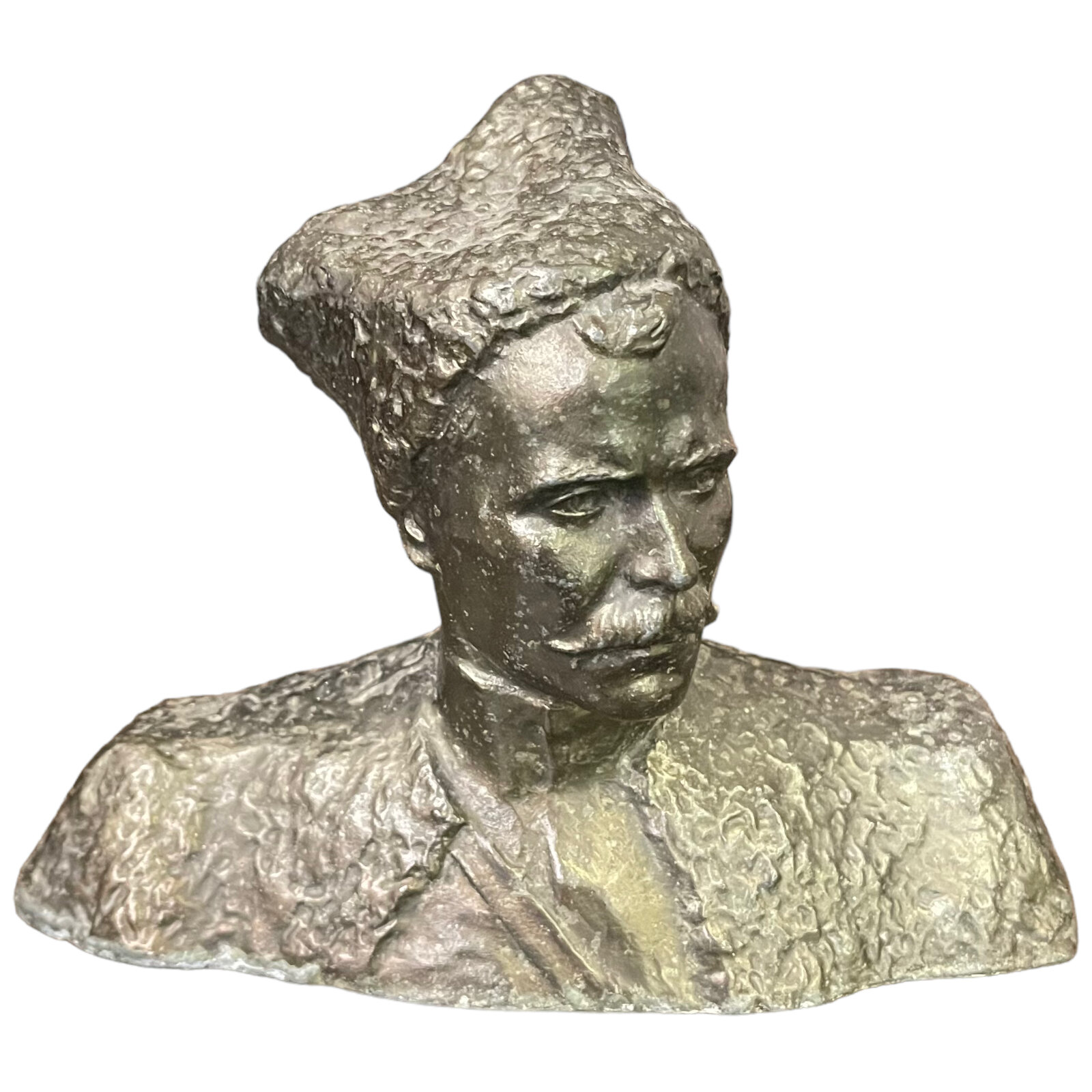 Силуминовый бюст "В. И. Чапаев" 1970-1980 гг. Автор Г. Е. Арапов, СССР