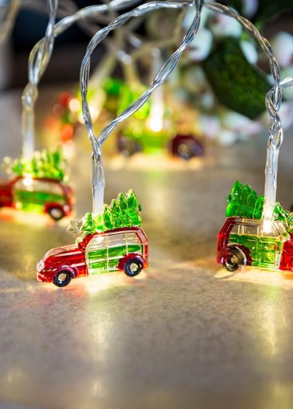 Гирлянда светодиодная «Машинки» 4х1х3см цветн. акрил 10LED тепл. бел. 1.35+0.3м космос KOC_GIR-B116