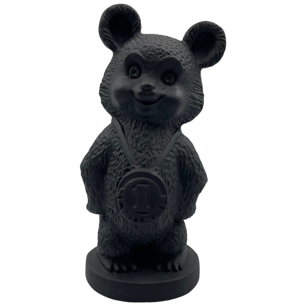 Статуэтка "Олимпийский Мишка Чемпион", силумин, 1978-1982 гг, СССР (2)
