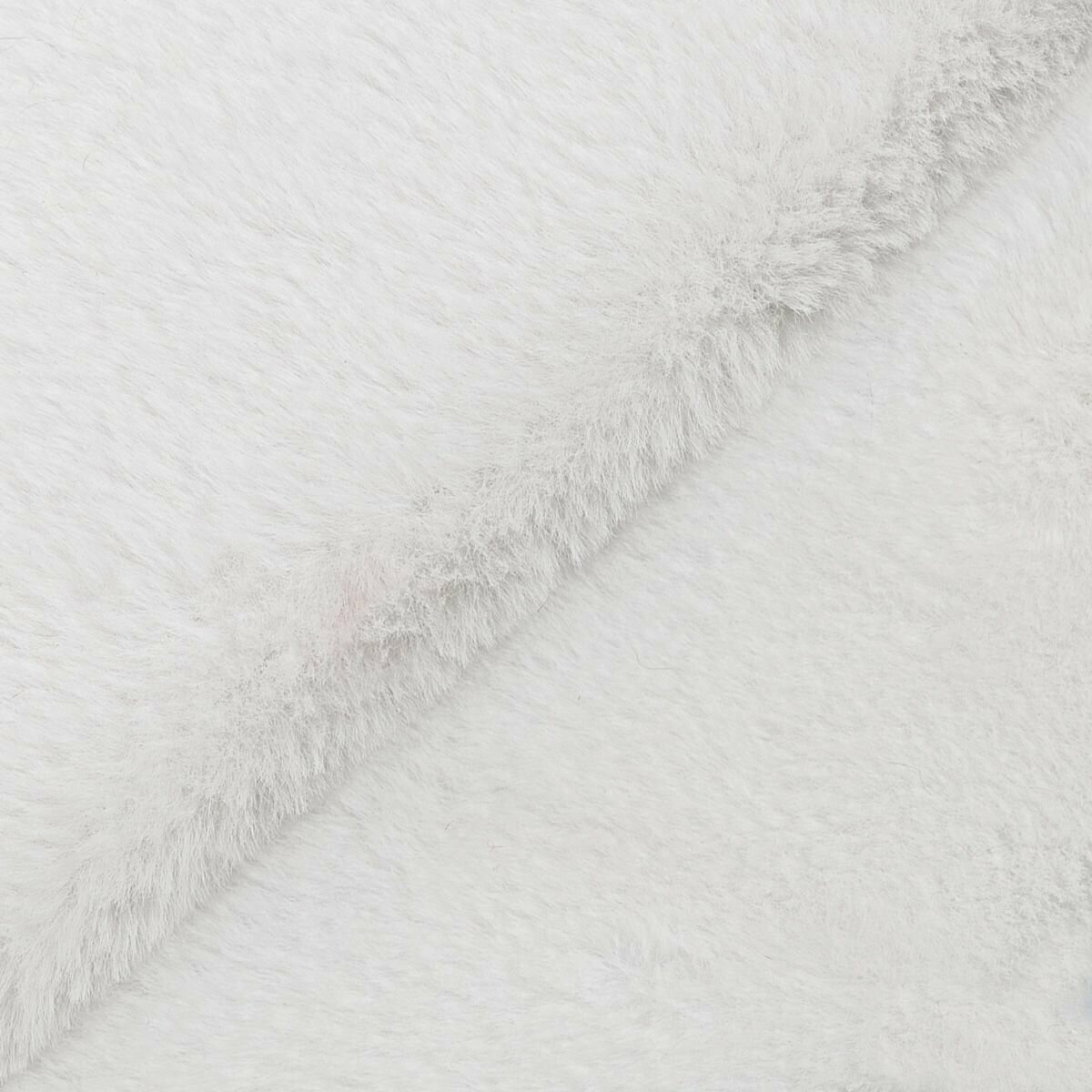 Ткань для игрушек, плюш "PEPPY" PTB-004, 48x48см, 374г/кв. м, 100% полиэстер яр. белый/snow white