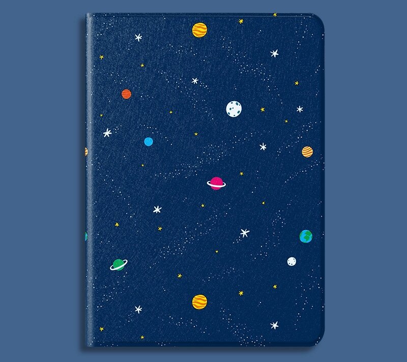 Чехол для планшета MyPads Huawei MatePad C3 (AGRK-L09BZ) / Honor Pad X8 (AGM3-W09HN) / Lite (AGM-W09HN) из эко-кожи с рисунком тематика Космос