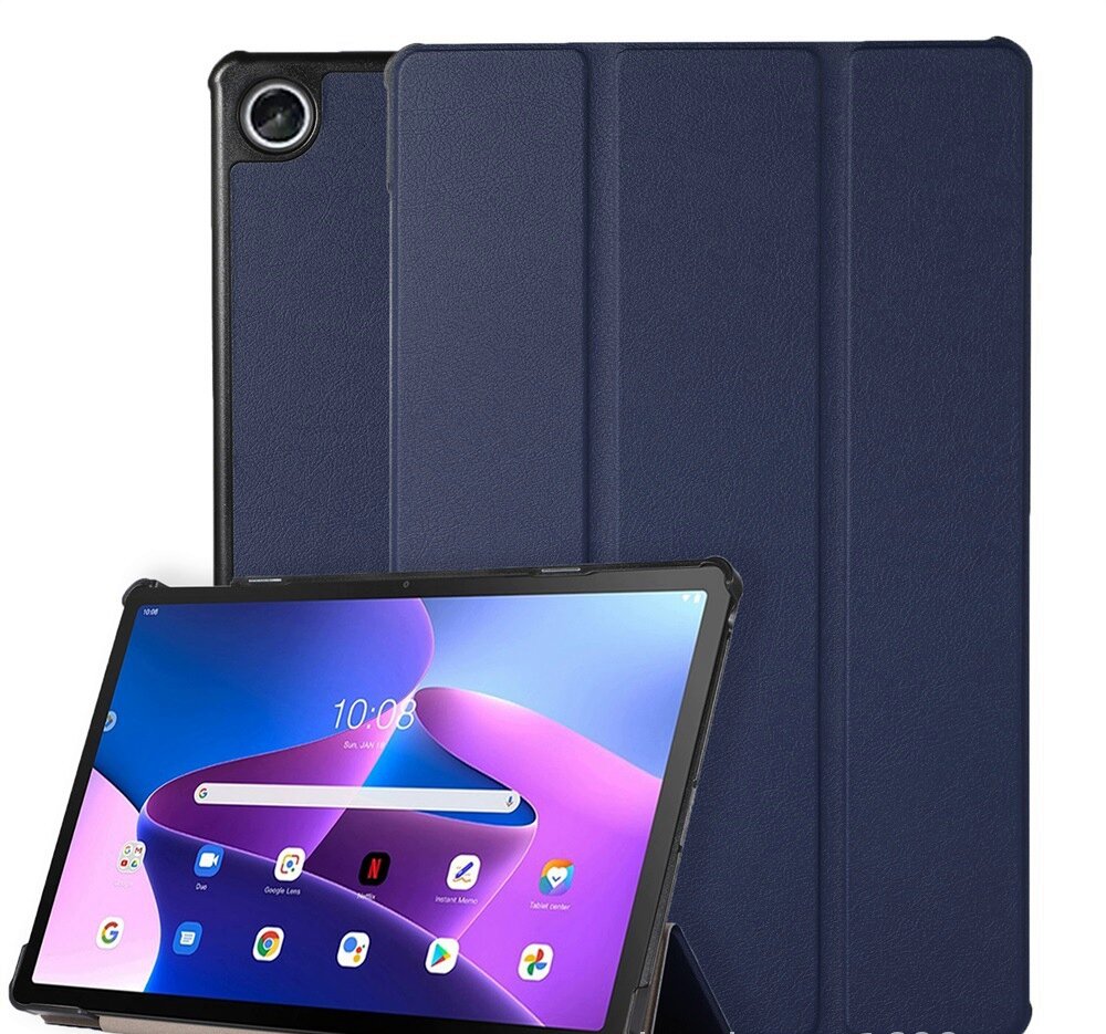 Чехол MyPads для Lenovo Tab M10 Plus 3rd Gen (TB-125FU/128FU 10.6) / Xiaoxin Pad 2022 (2022) TB128FU ультратонкий, синий