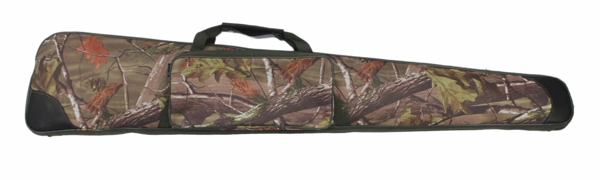 Кейс охотничий 130 см, без оптики, поролон, карман, вставки кожа, с ремнем