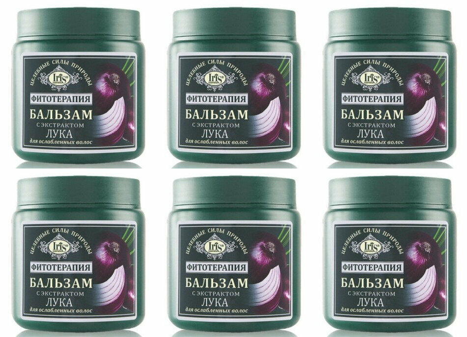 Iris Бальзам Фитотерапия для волос с экстрактом лука 500мл,6 шт