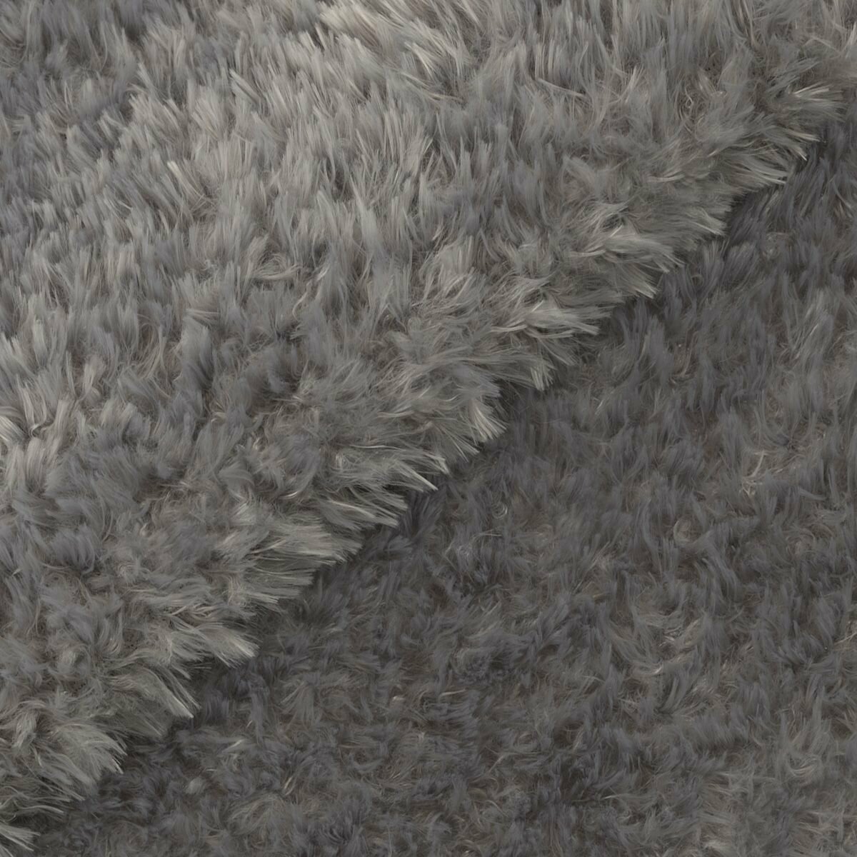 Ткань для игрушек, плюш "PEPPY" PTB-001, 48x48см, 446г/кв. м,100% полиэстер серый/silver