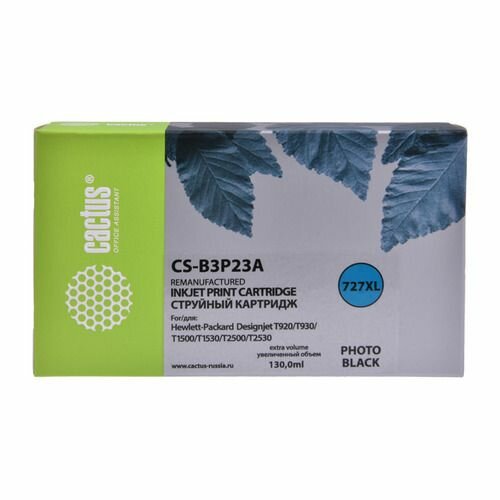 Картридж Cactus CS-B3P23A, №727, фото черный / CS-B3P23A