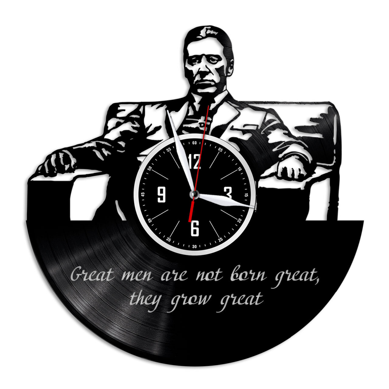 Крестный отец - настенные часы из виниловой пластинки