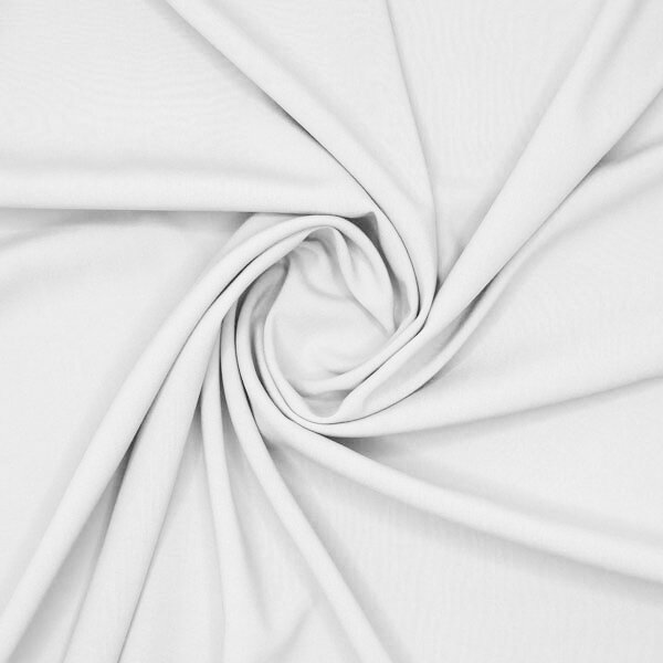 Ткань для рукоделия и шитья Ткани-100, штапель, вискоза-стрейч, белая, 1м x 1,4м