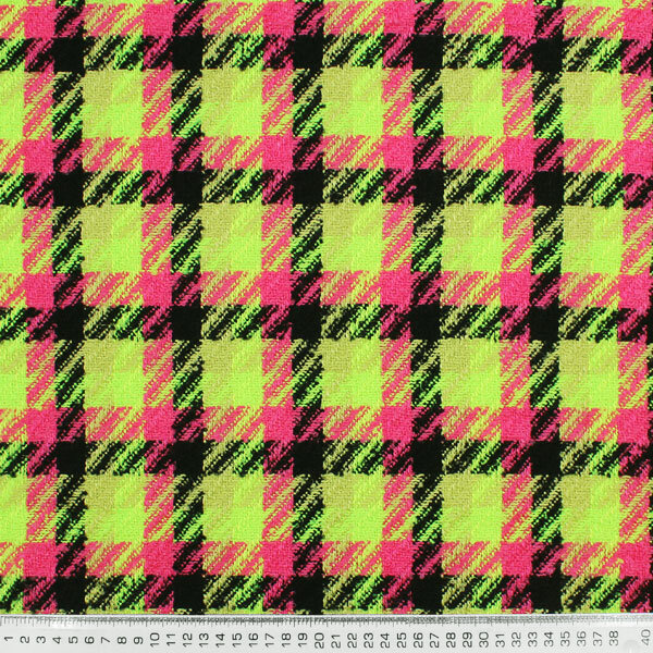 Ткань для шитья Ткани-100, костюмная, 100x140см, 20%/80%, отрез, в клетку