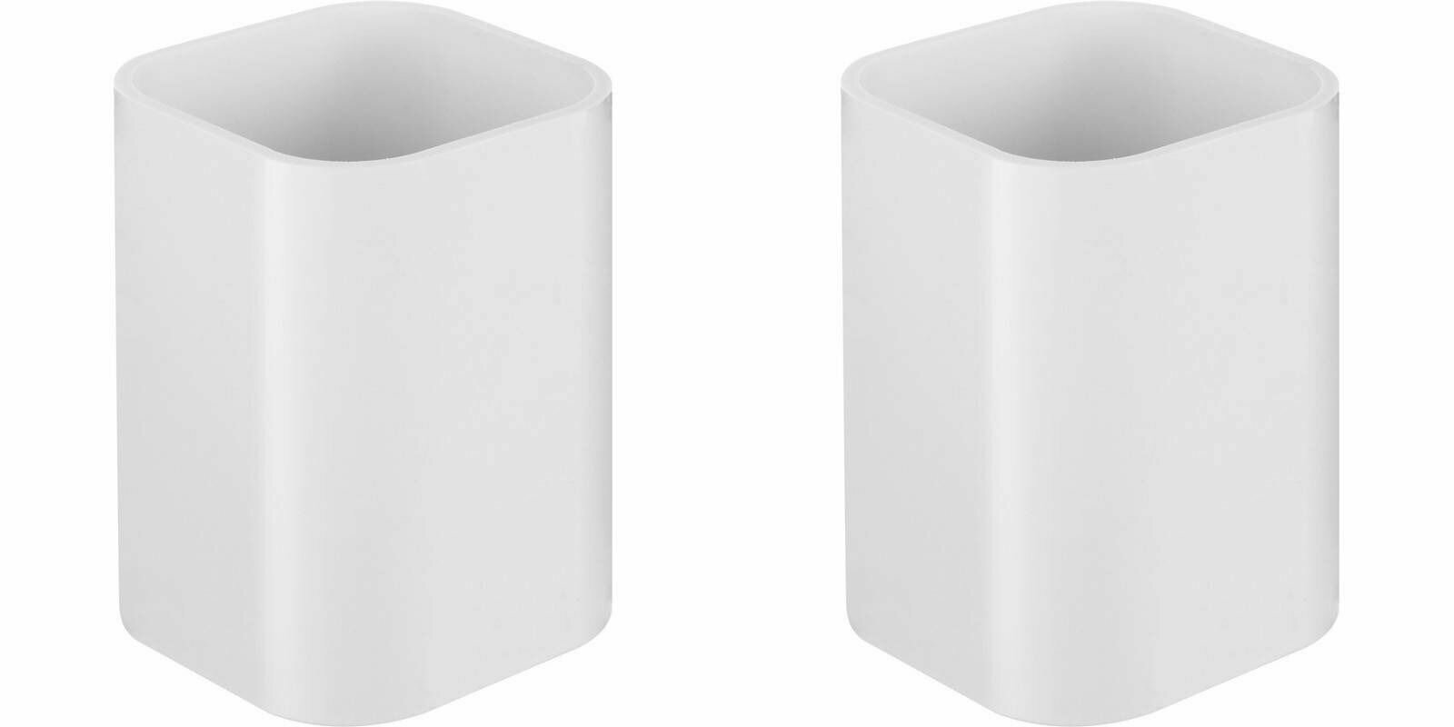 Attache/ Подставка-стакан для ручек Белый, 2 шт