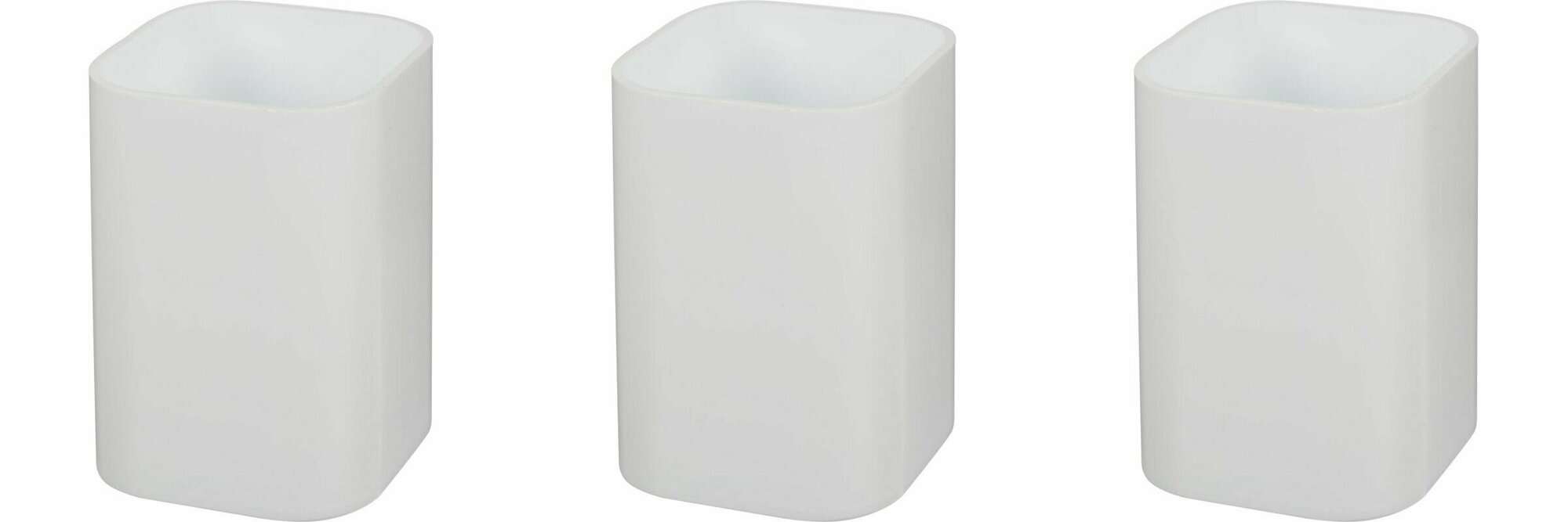 Attache/ Подставка-стакан для ручек, белый, 3 шт.