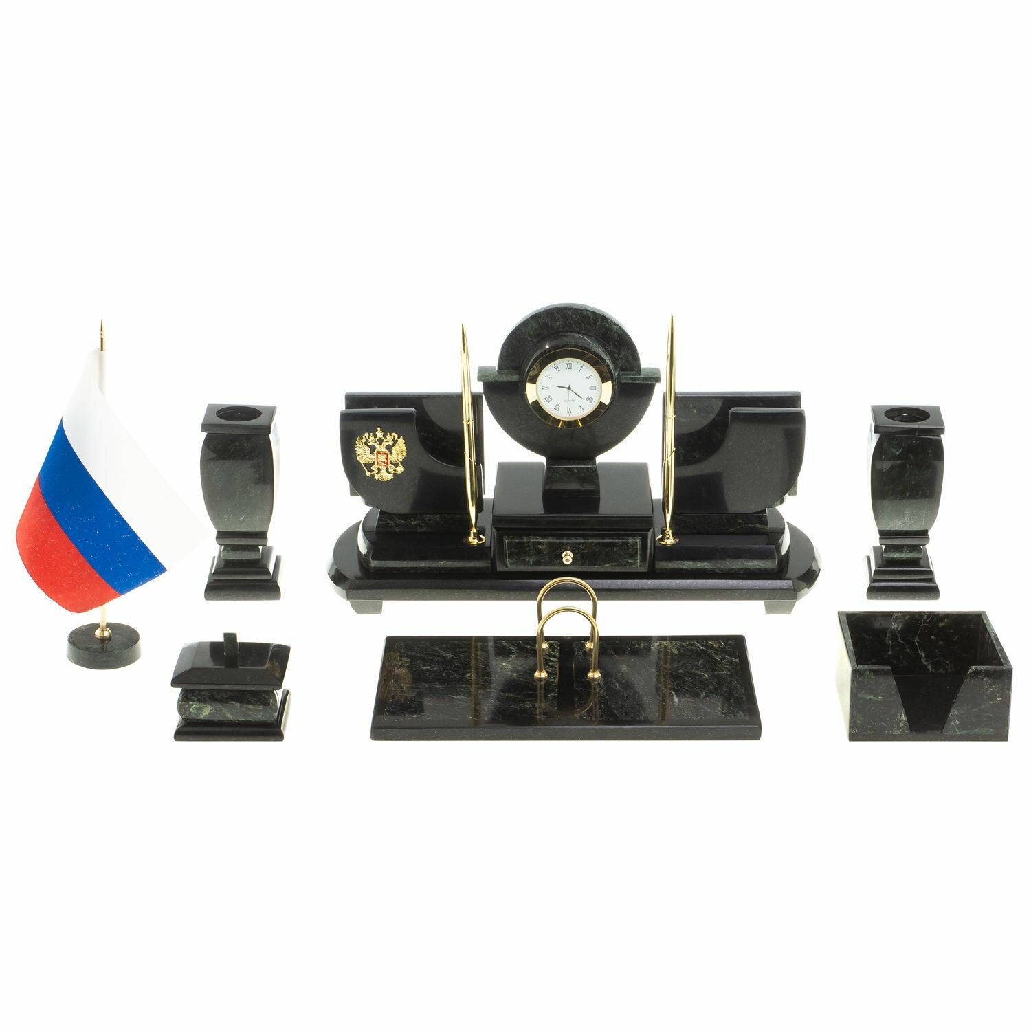 Письменный набор из змеевика "Директор" 121153