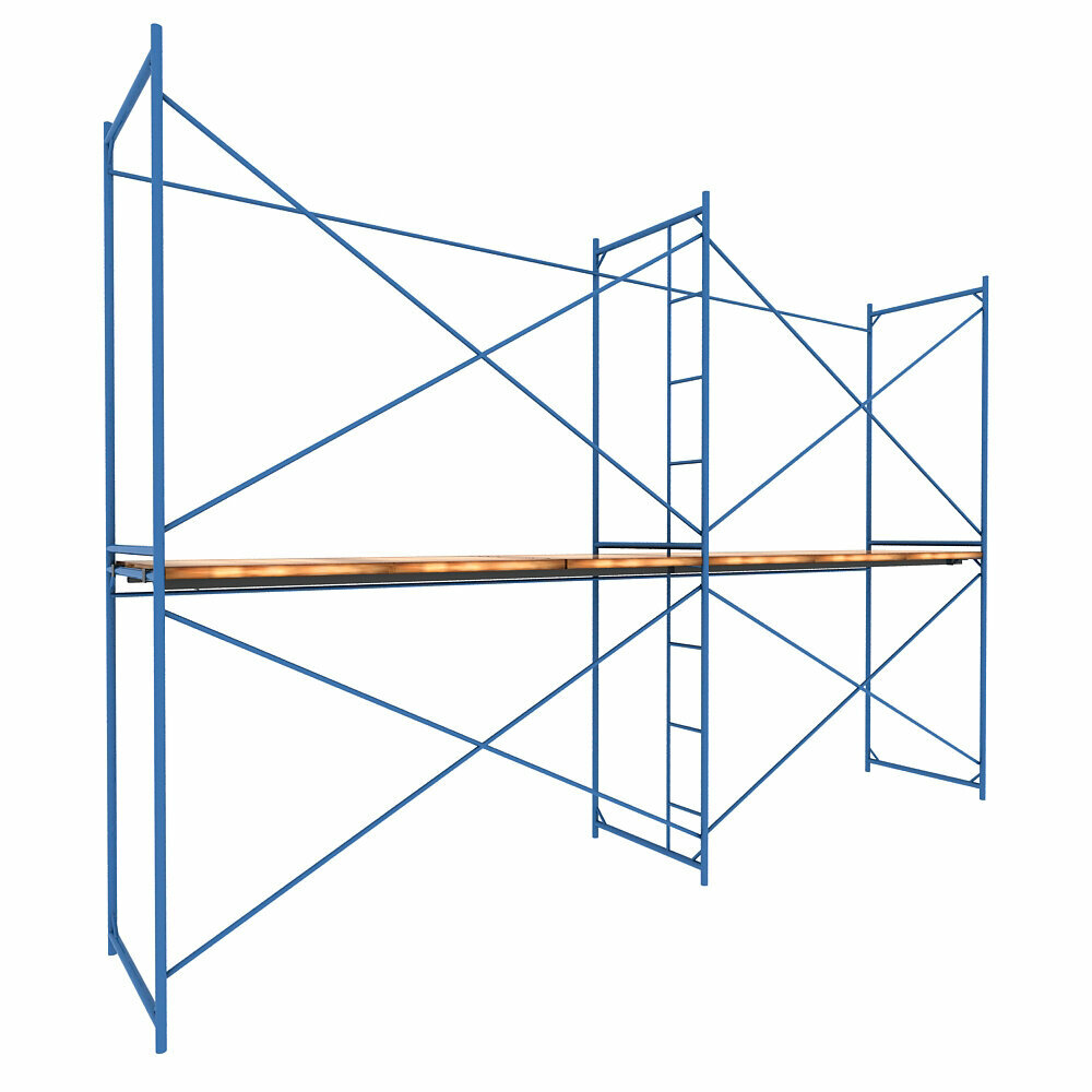 Леса строительные 6х4 м каркас сталь рабочая высота 4 м 24 кв. м