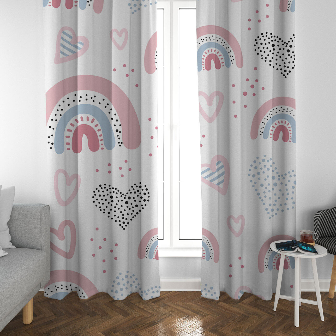 Фотошторы из габардина, 290х260см