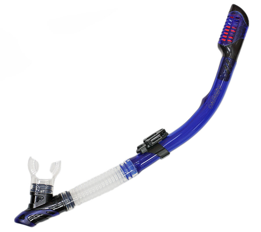 Aquatec Трубка SN-410 Full Dry прозрачный силикон, синий