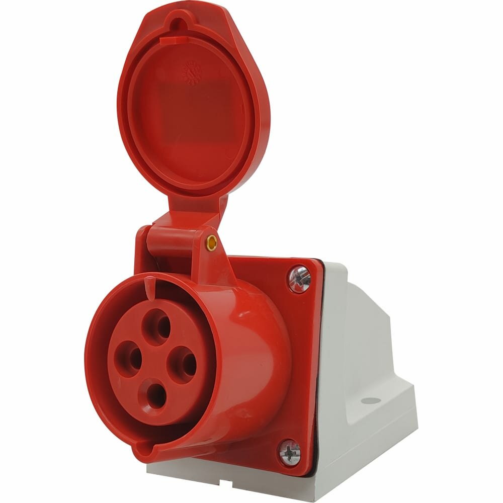 Стационарная розетка ANDELI AM-114 16A 380В~415В 3P+E IP44 ADL13-014 прочной конструкции