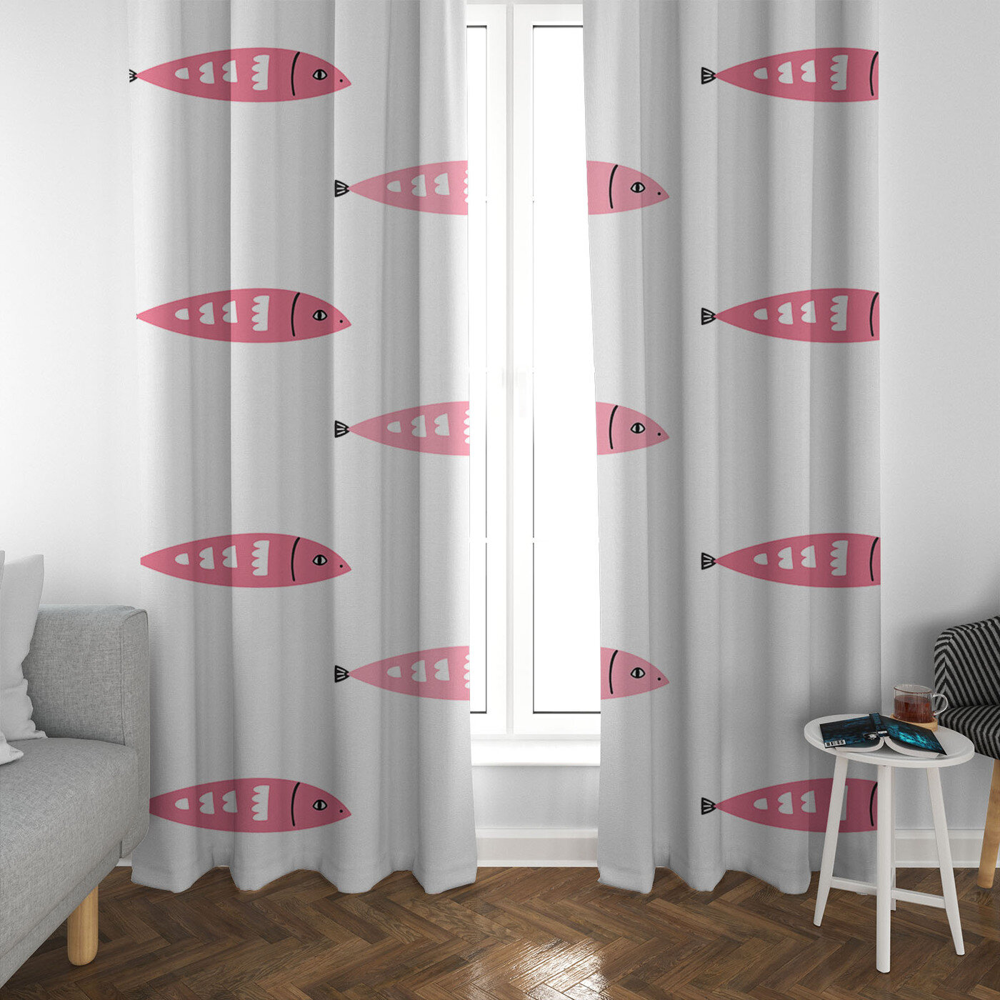Фотошторы из габардина, 290х240см