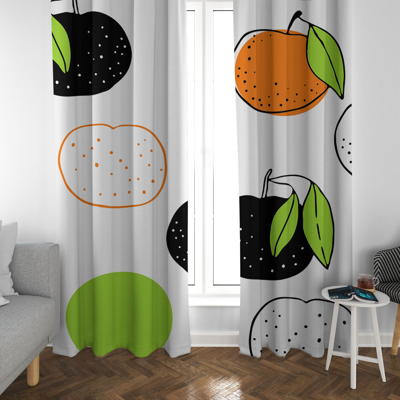 Фотошторы из габардина, 290х260см