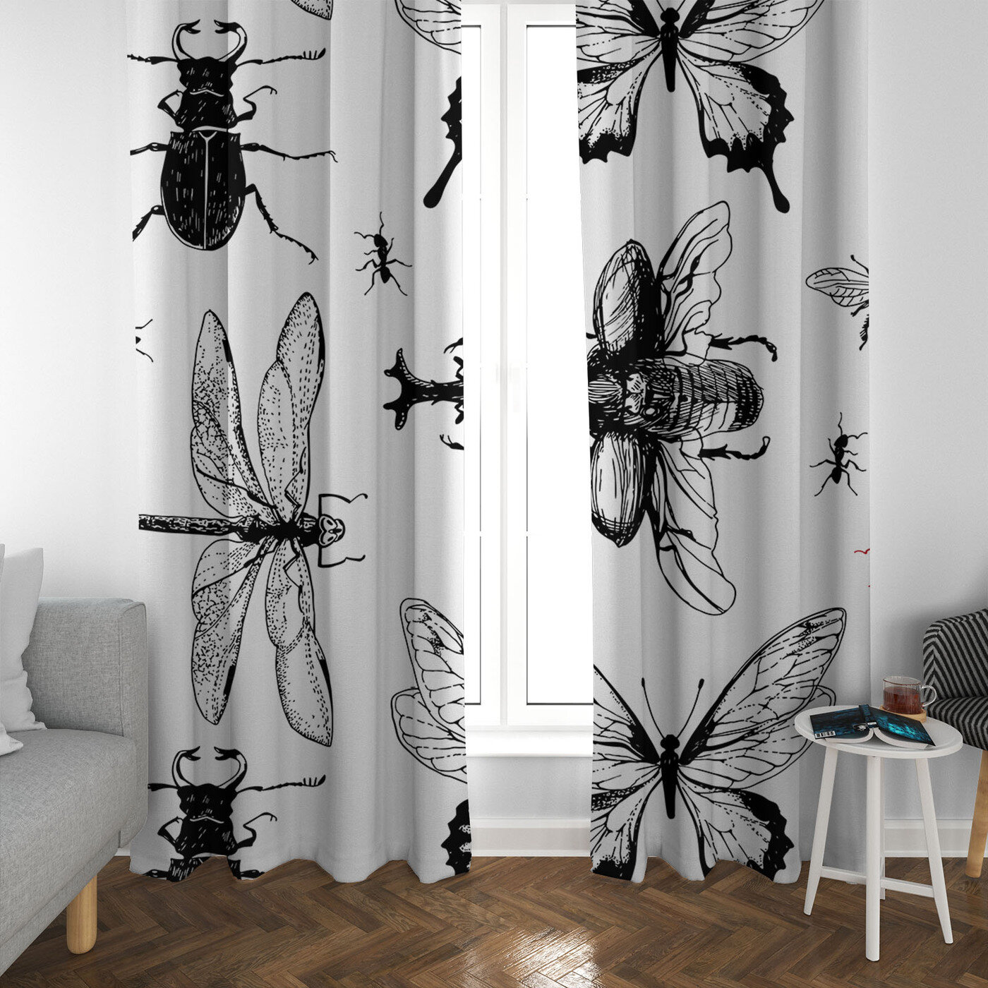 Фотошторы из габардина, 290х260см
