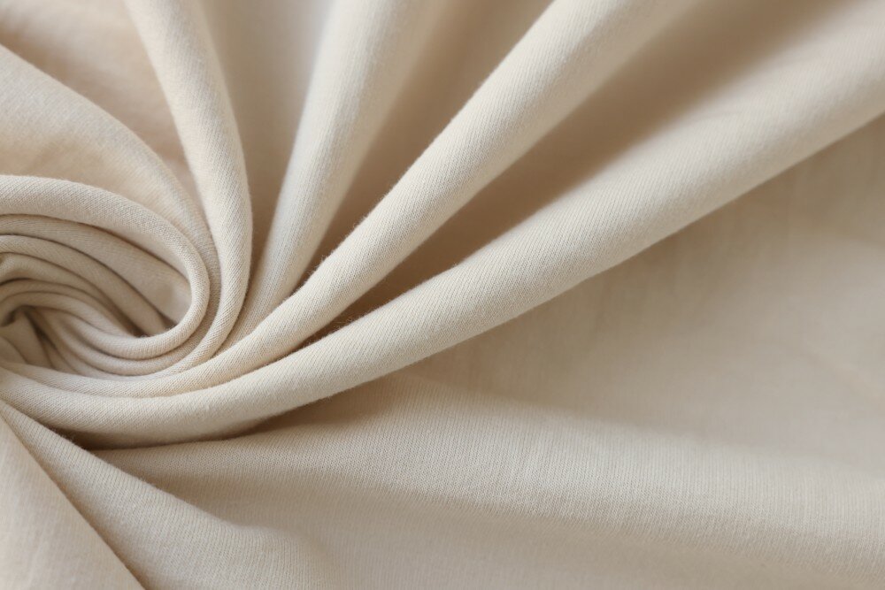 Ткань футер абрикосового цвета, ширина 1.88 м