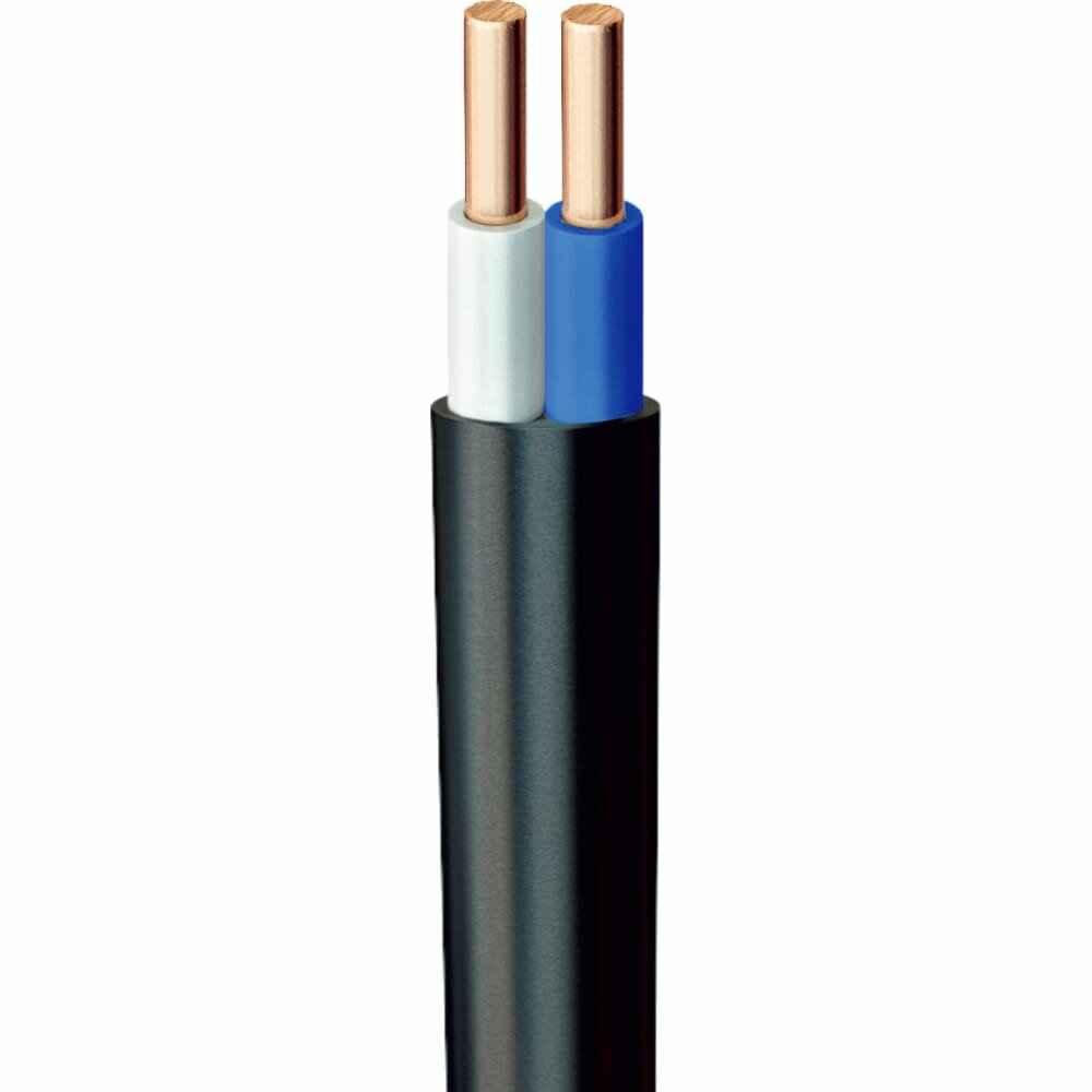 Кабель ВВГ-Пнг(А)-LS 2x1,5ок(N)-0,66 Угличкабель (бухта 100м) P161020B2000110-10, медный, белый