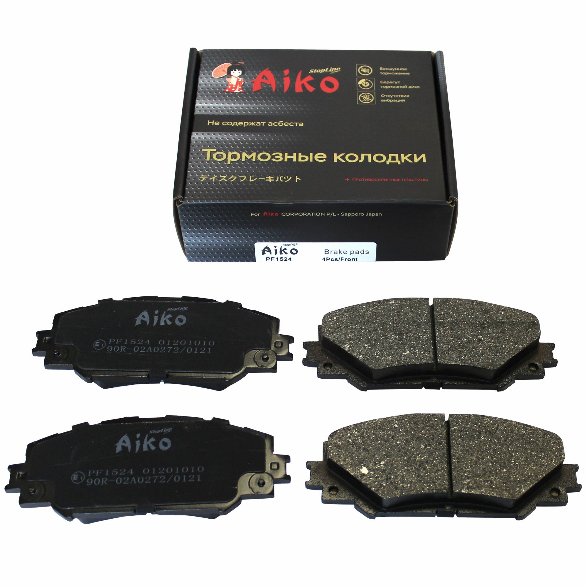 Тормозные колодки передние TOYOTA Corolla 150 Aiko PF1524
