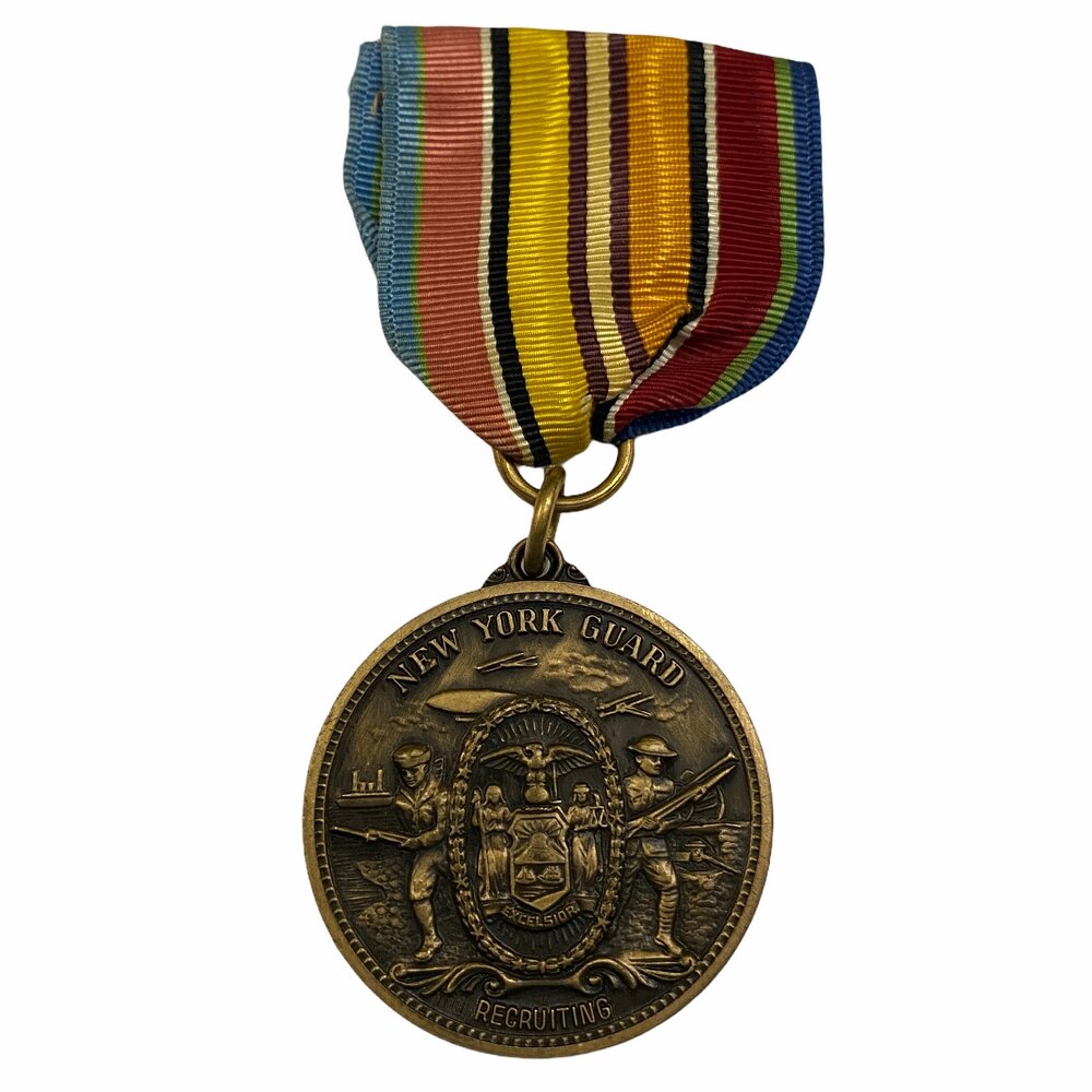 США, медаль "За службу в национальной гвардии Нью-Йорка. Медаль за новобранцев"
