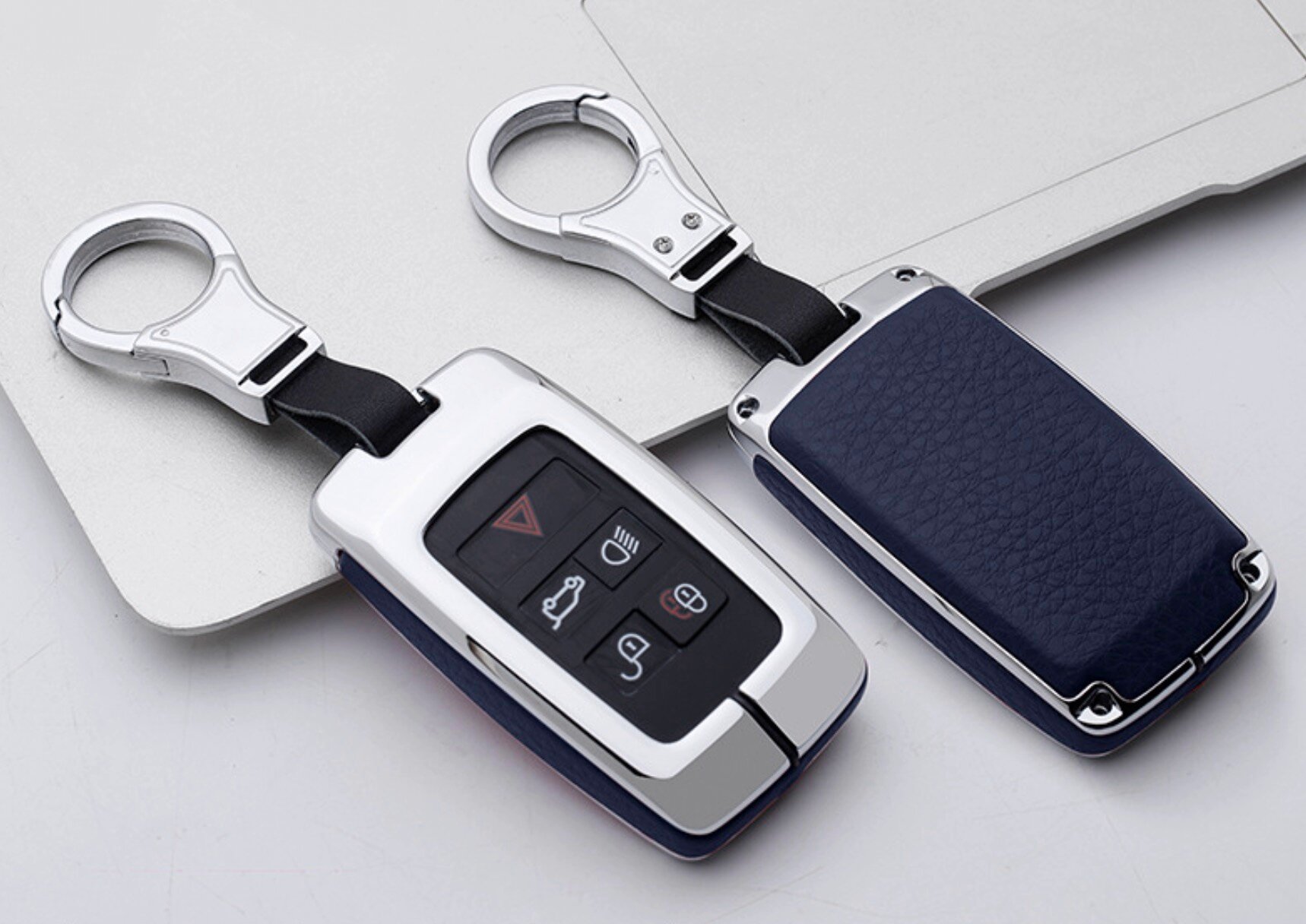 Защитный металлический чехол MyPads для автомобильного смарт авто ключа Ленд Рендж Ровер Land Rover Range Rover Sport Velar Evoque Discovery Spor.